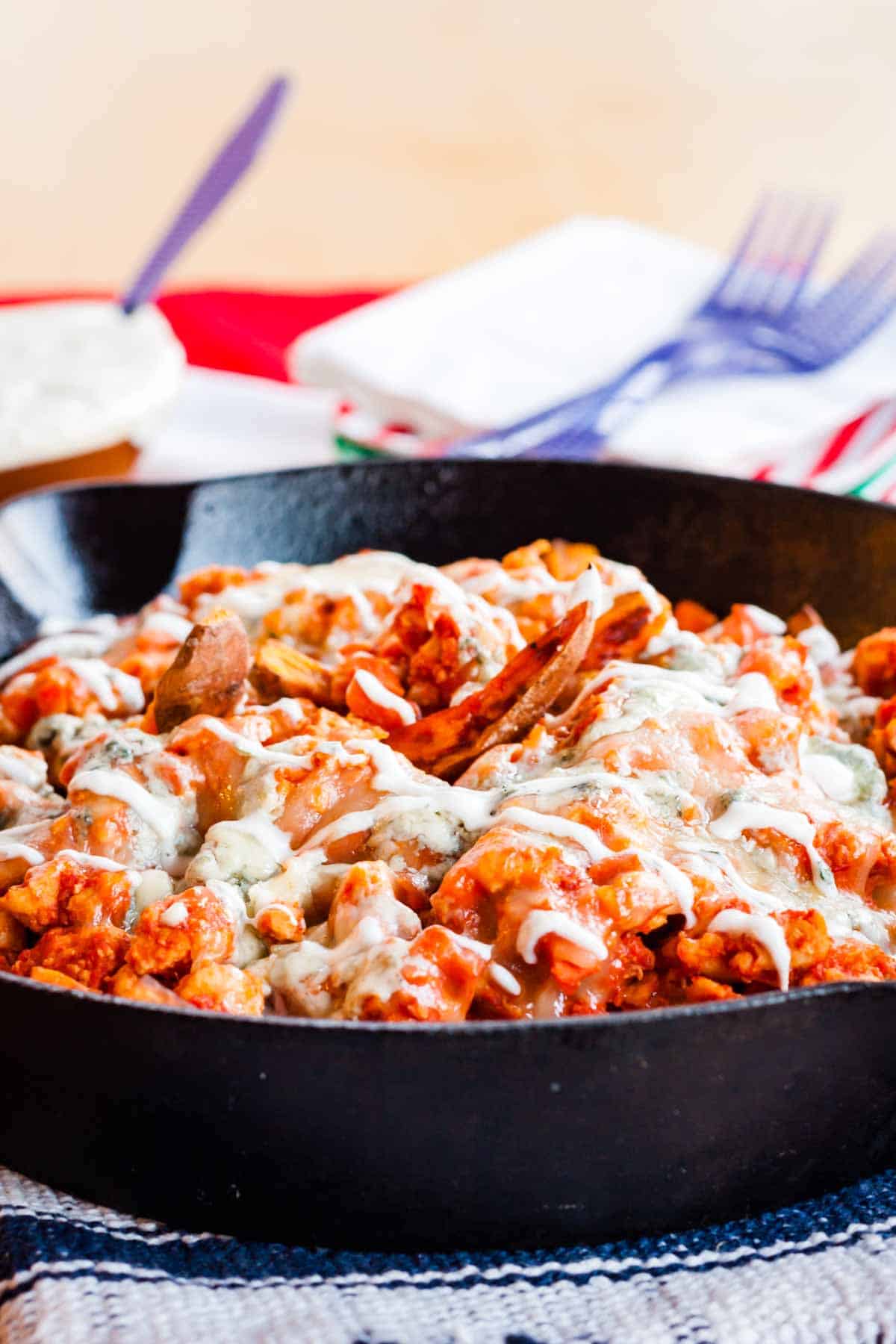Loaded Buffalo Chicken Fries | Cupcakes & Kale Chips