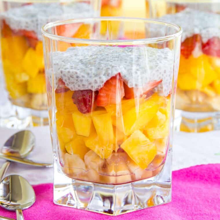 Rainbow Gel Fruit Parfait Cups - Cupcakes & Kale Chips