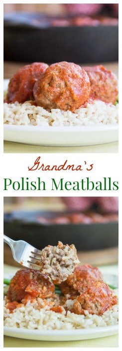 Grandma’s Polish Meatballs - Cupcakes & Kale Chips