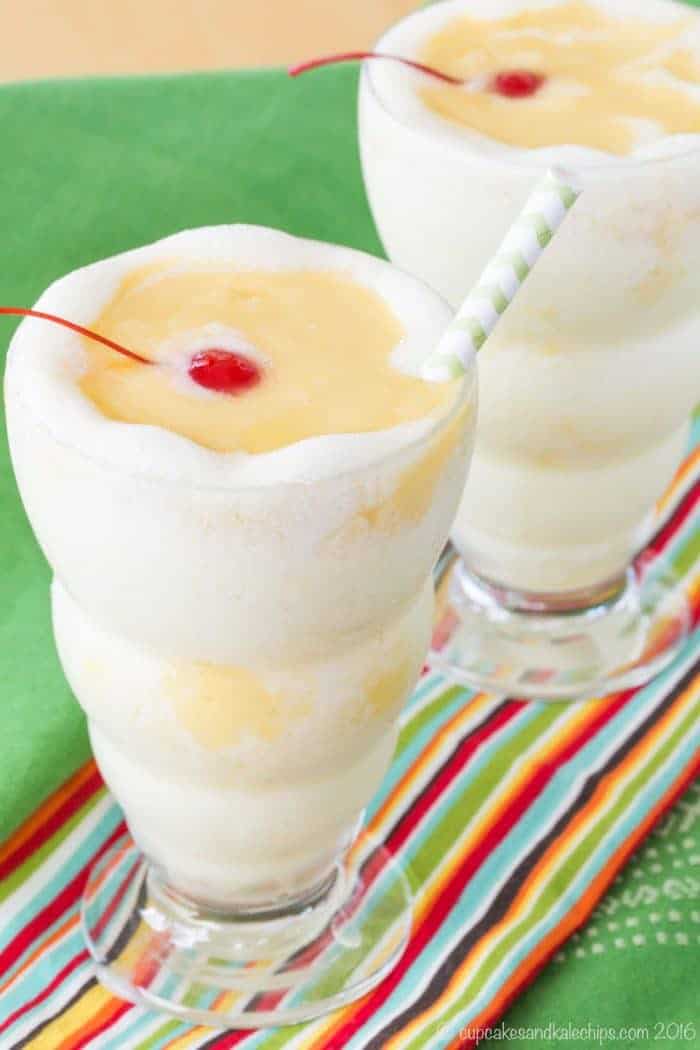 Mango Lava Flow Smoothies - Cupcakes & Kale Chips