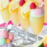 Sparkling Cider Rainbow Sherbet Floats - a fun and easy recipe!