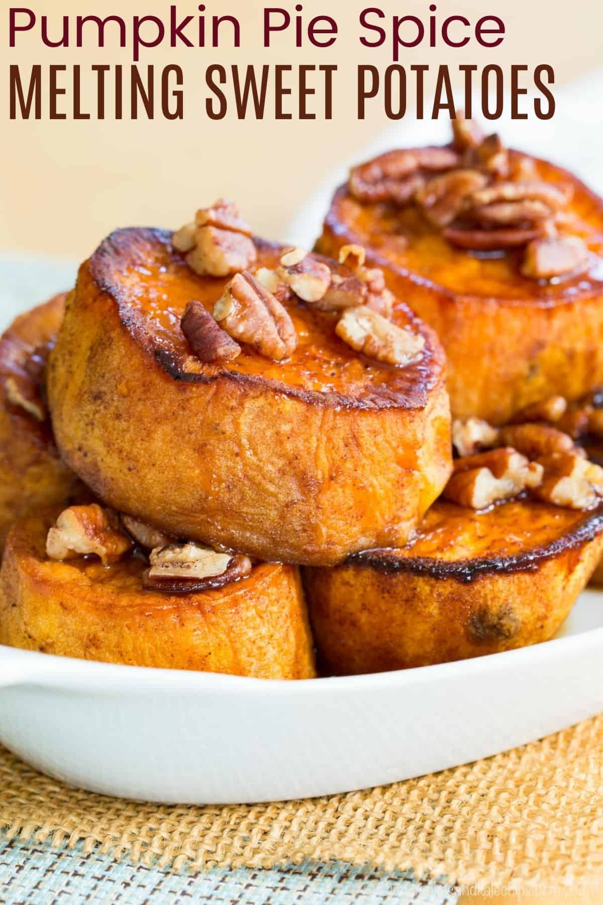 Pumpkin Spice Roasted Sweet Potatoes | Cupcakes & Kale Chips