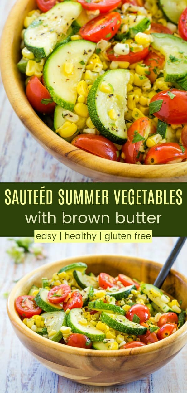 Summer Brown Butter Sauteed Vegetables - Cupcakes & Kale Chips