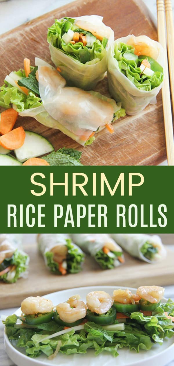 Easy Shrimp Rice Paper Rolls (Summer Rolls) - Cupcakes & Kale Chips