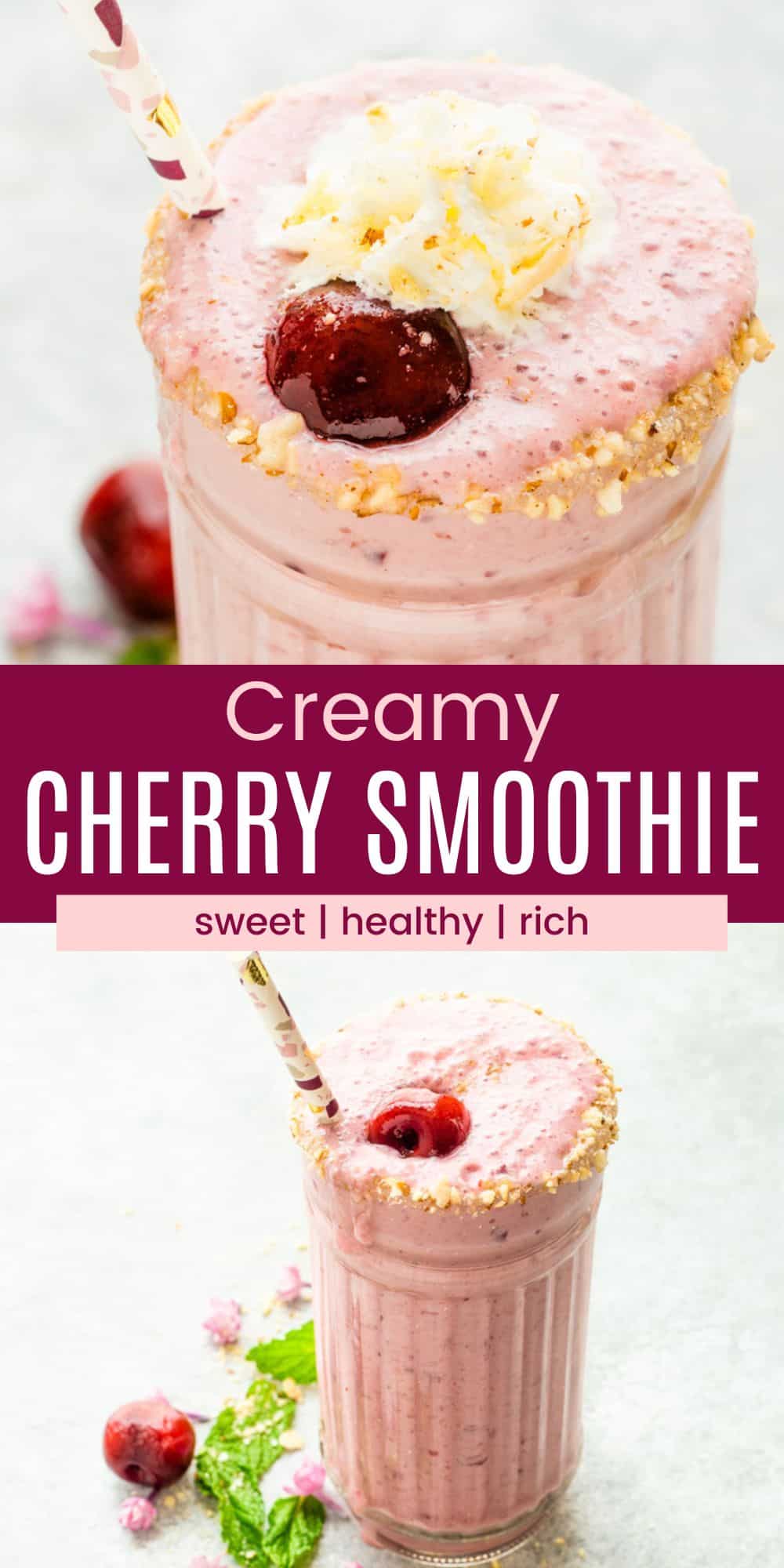 Creamy Cherry Smoothie | Cupcakes & Kale Chips
