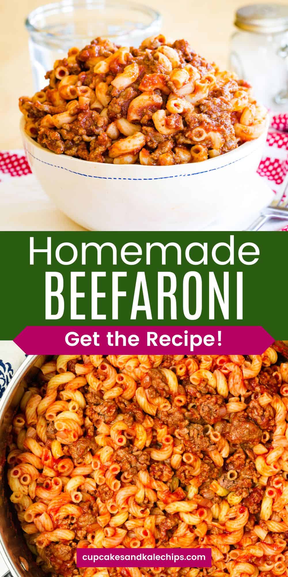 Homemade Beefaroni Recipe | Cupcakes & Kale Chips