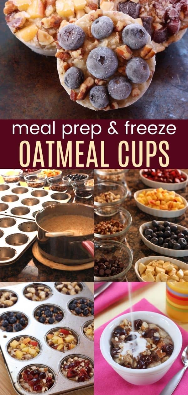 Frozen Oatmeal Cups - Meal Prep Breakfast - Cupcakes & Kale Chips