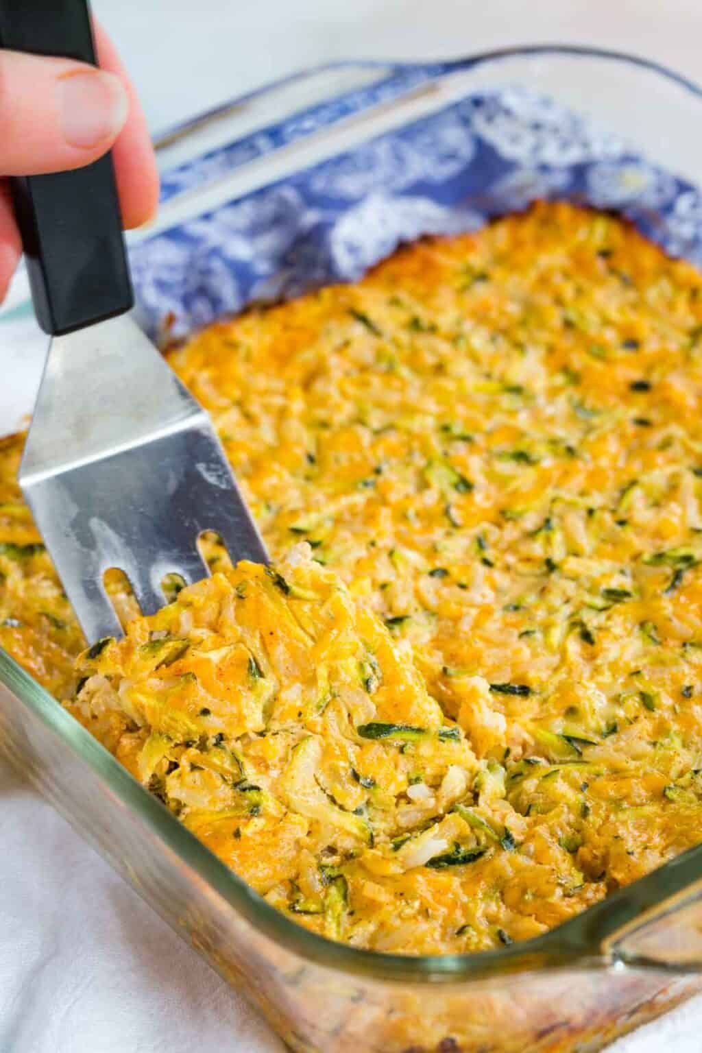 Cheesy Zucchini Casserole with Rice | Cupcakes & Kale Chips