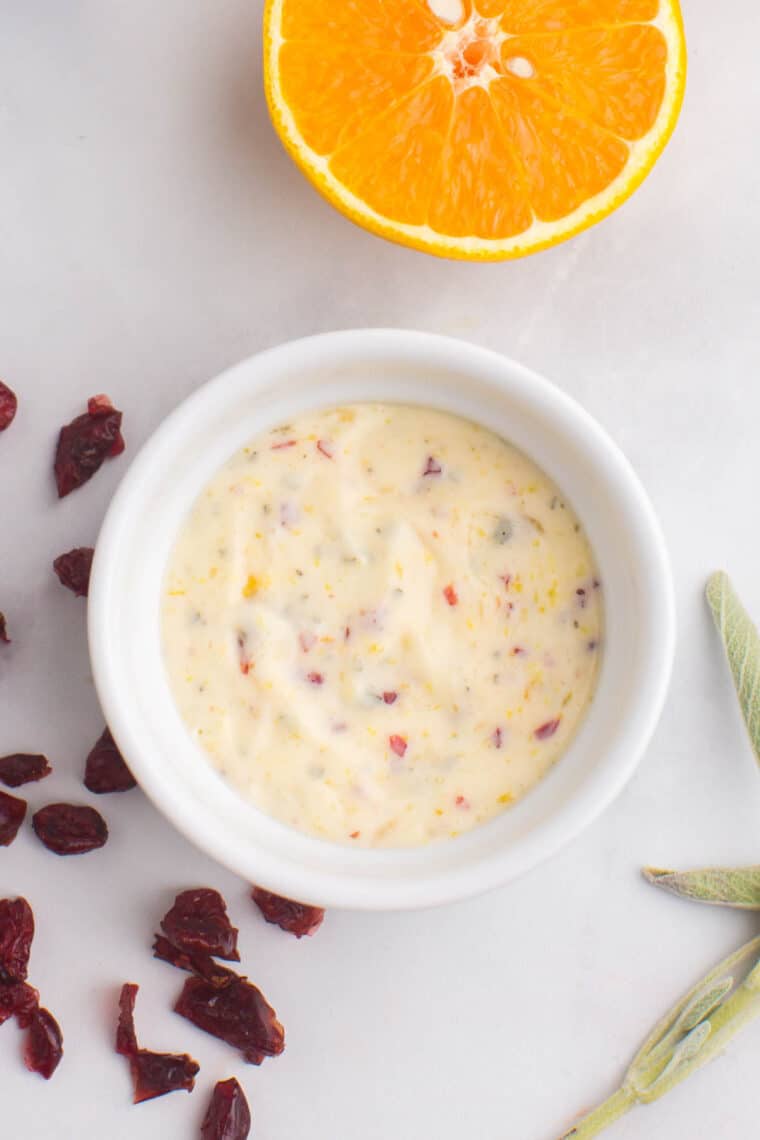 Cranberry Orange Butter - an easy compound butter recipe!