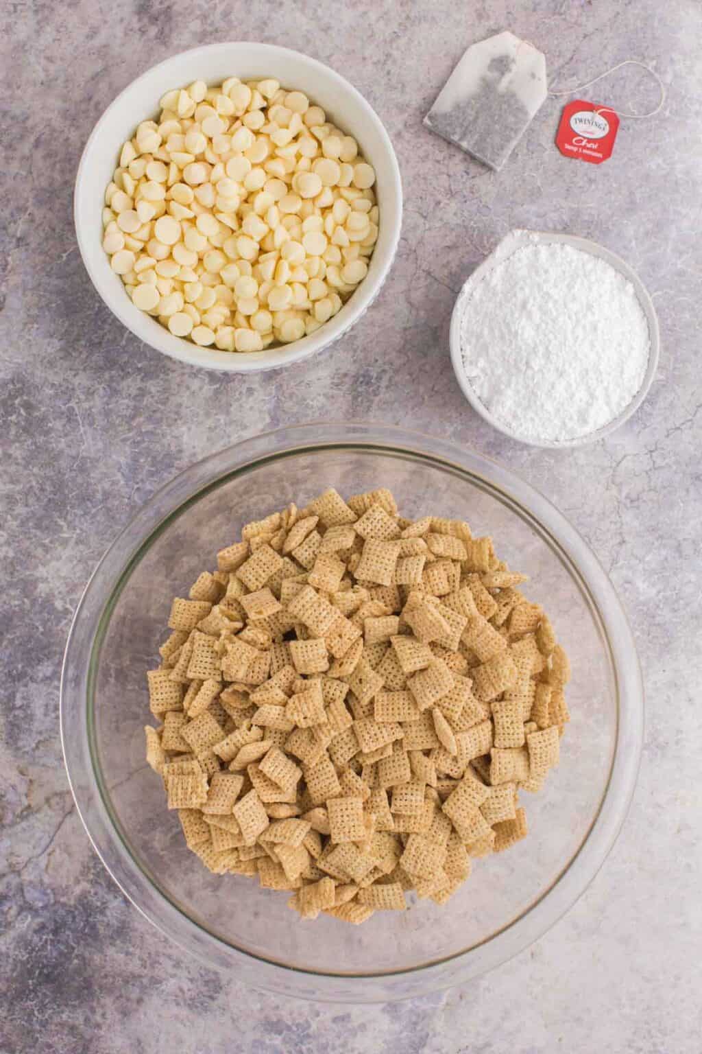 Chai Tea White Chocolate Puppy Chow | Cupcakes & Kale Chips