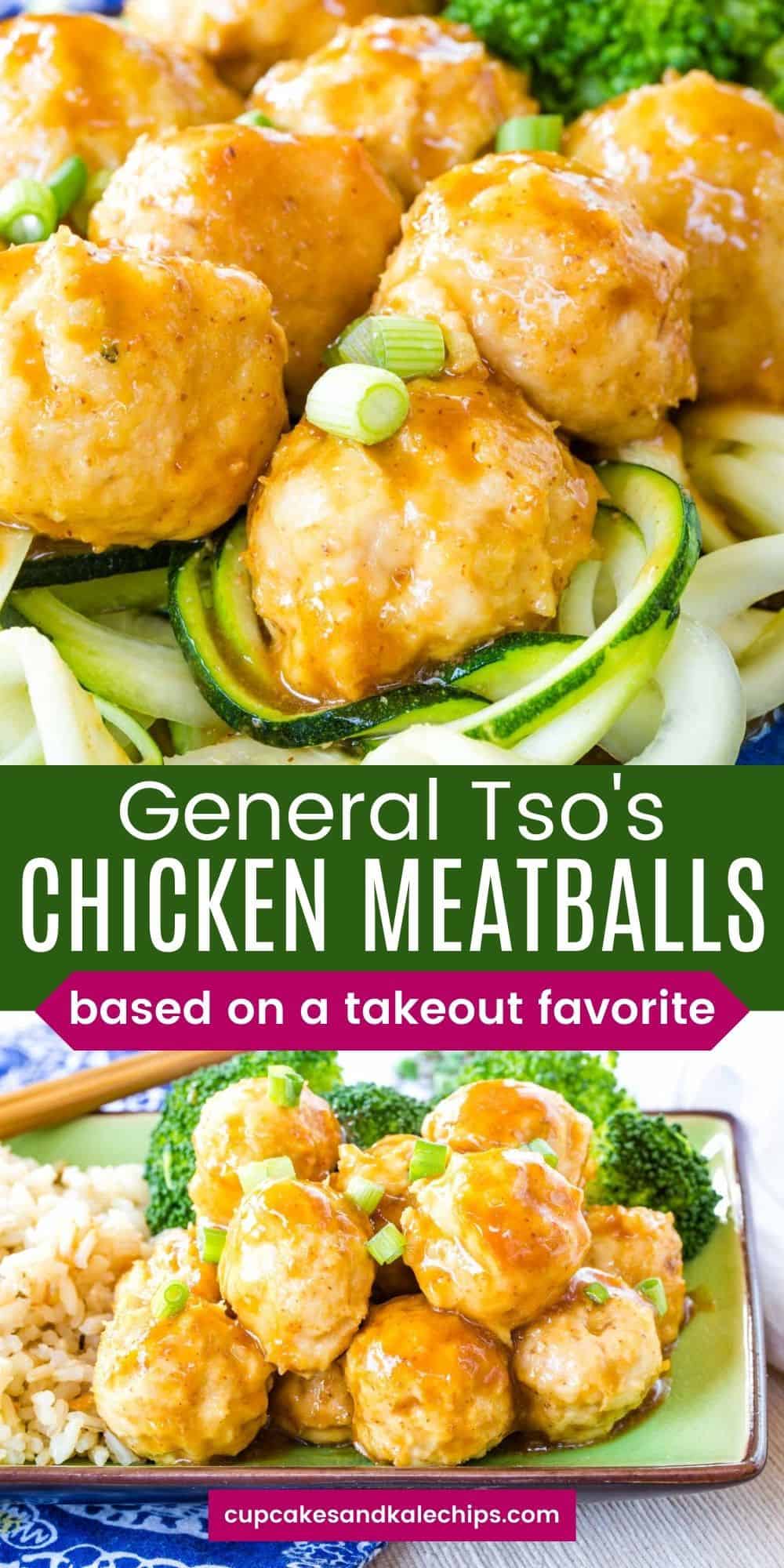 Homemade General Tso's Chicken Meatballs | Cupcakes & Kale Chips