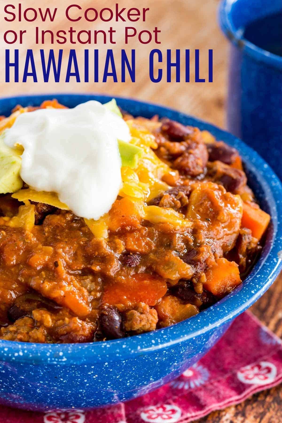 Slow Cooker Hawaiian Chili Recipe | Cupcakes & Kale Chips