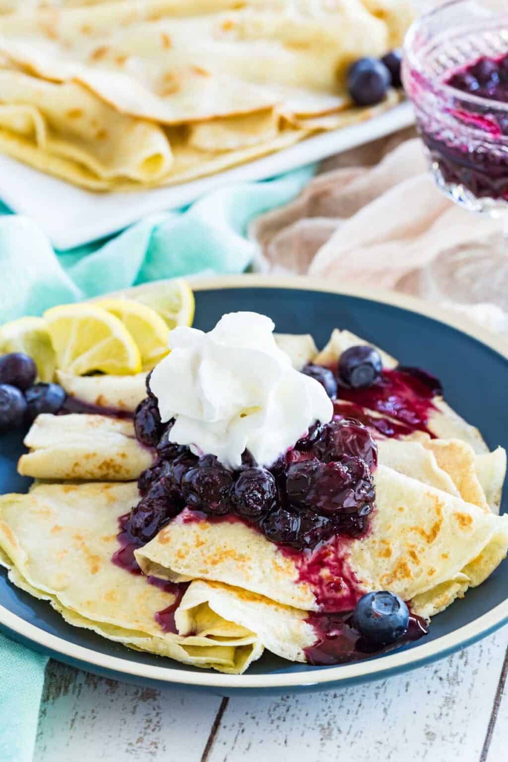 Gluten-Free Blueberry Crepes | Cupcakes & Kale Chips