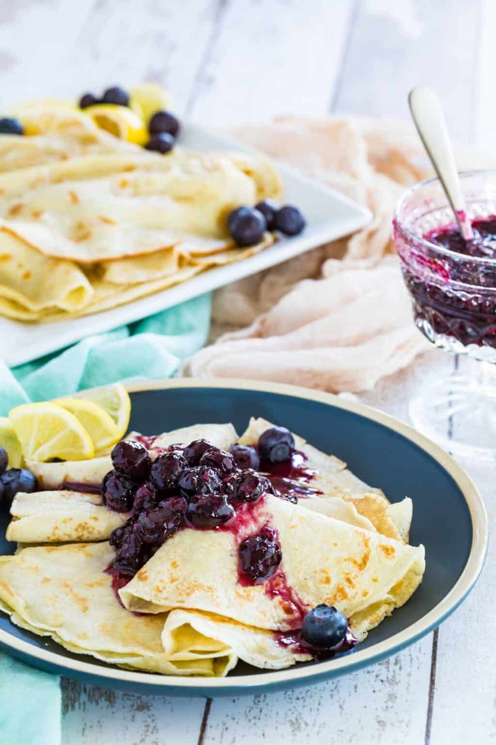Gluten-Free Blueberry Crepes | Cupcakes & Kale Chips
