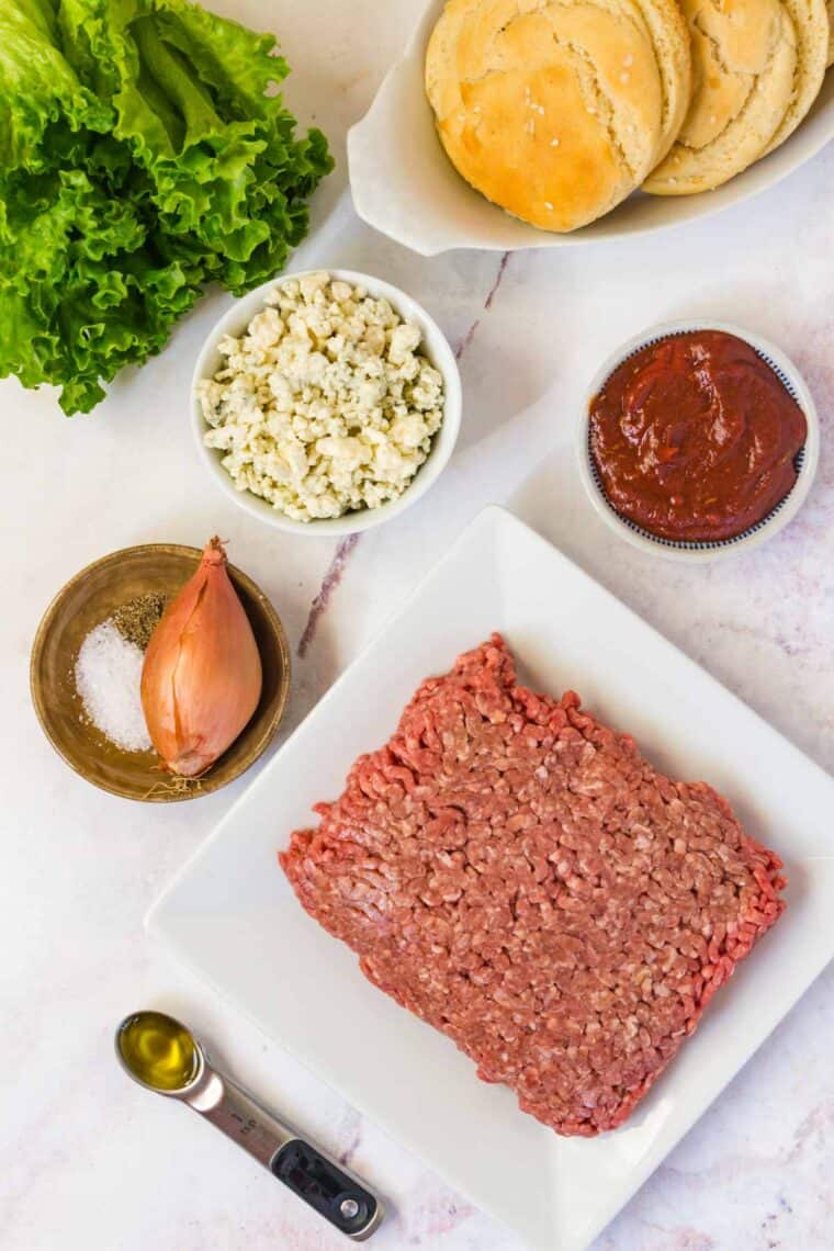 Stuffed Blue Cheese Burgers | Cupcakes & Kale Chips