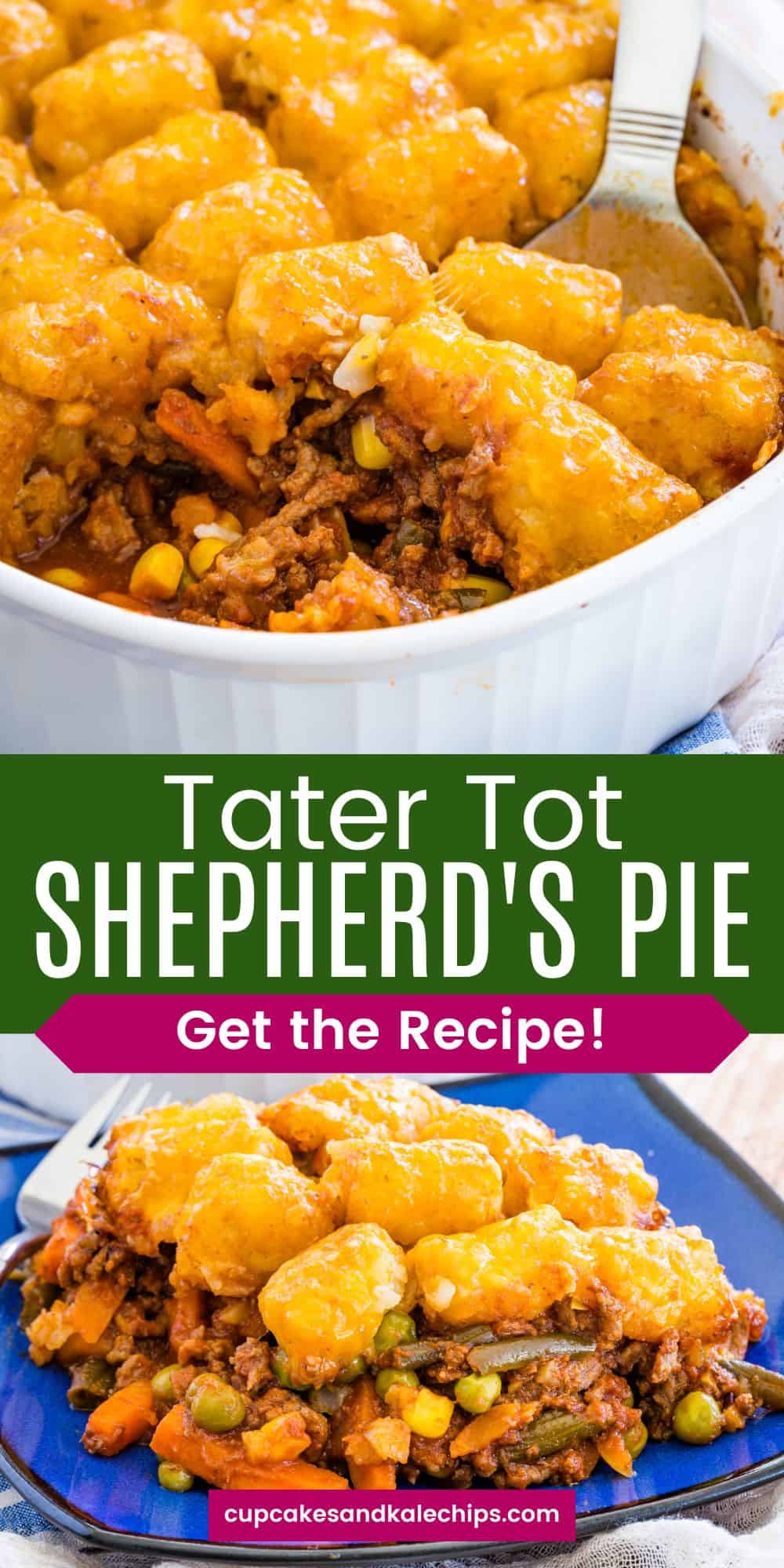Tater Tot Shepherd’s Pie | Cupcakes & Kale Chips