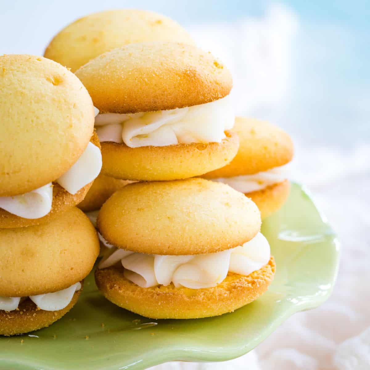 Gluten Free Lemon Cookie Sandwiches - Cupcakes & Kale Chips