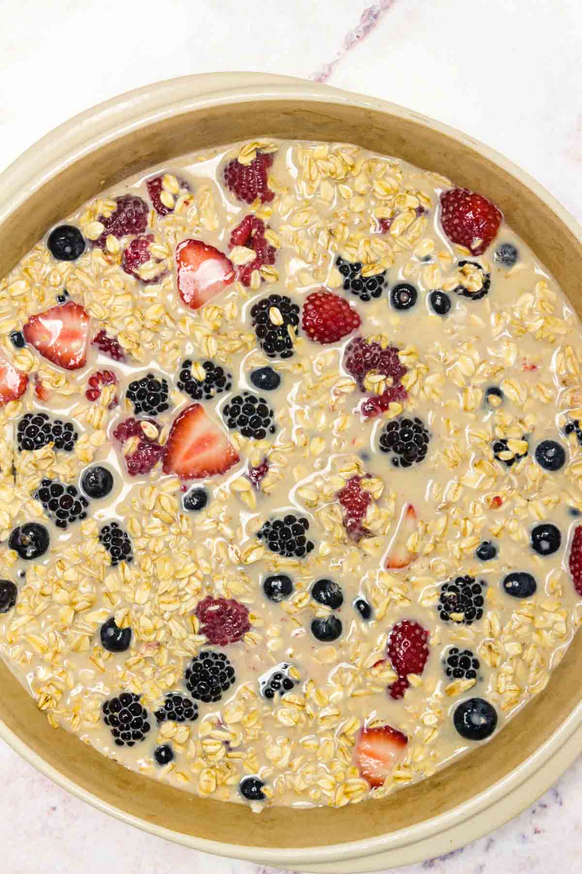 Mixed Berry Baked Oatmeal | Cupcakes & Kale Chips