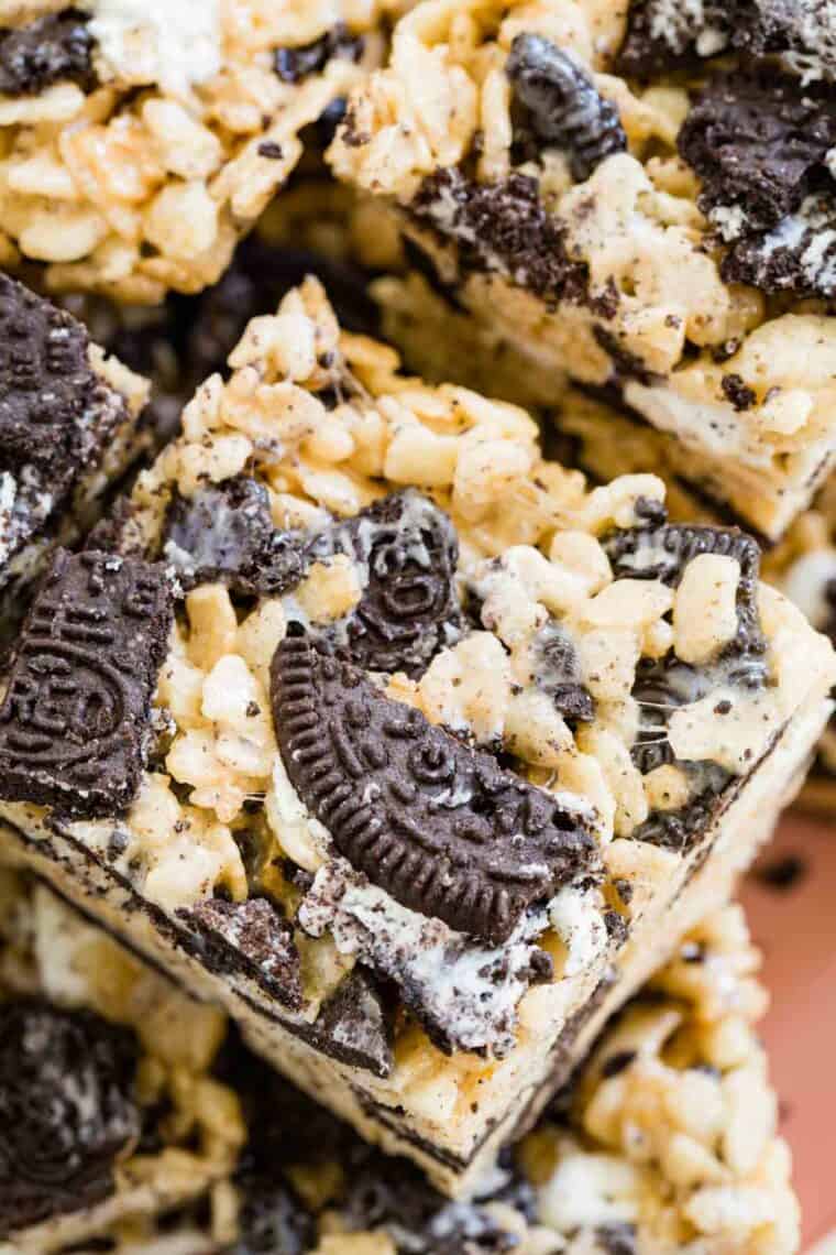 Oreo Rice Krispies Treats - Gluten Free! | Cupcakes & Kale Chips