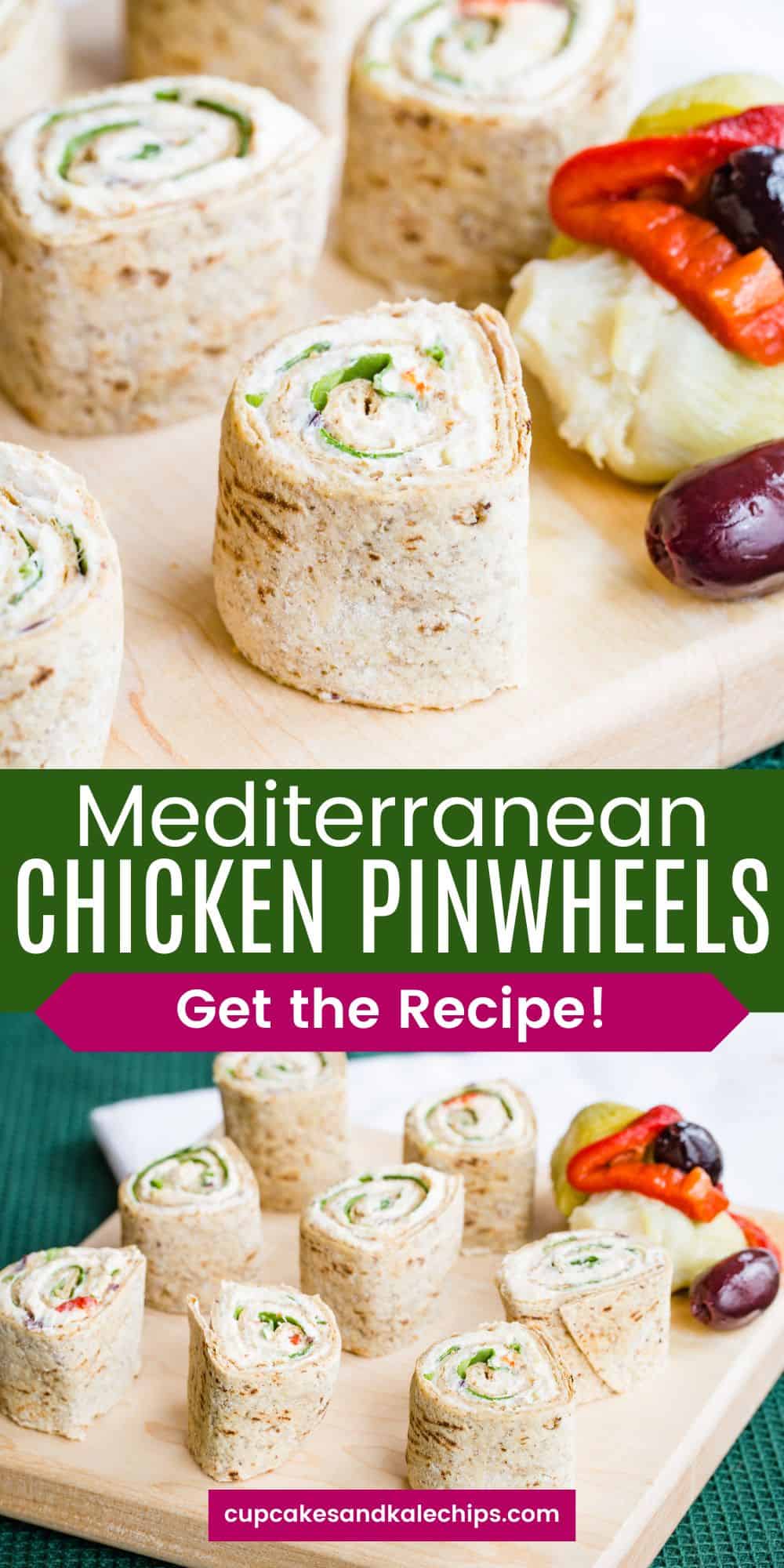 Mediterranean Chicken Pinwheels | Cupcakes & Kale Chips
