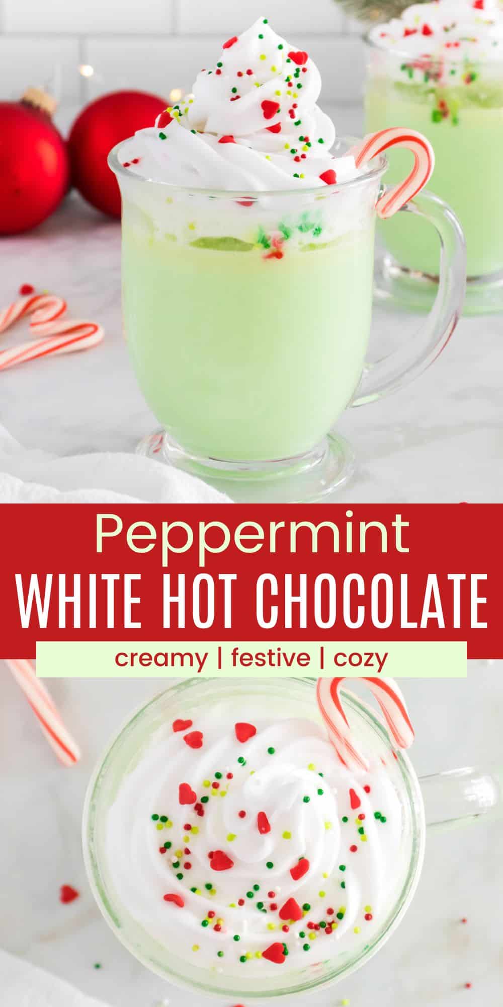 Peppermint Hot Chocolate | Cupcakes and Kale Chips