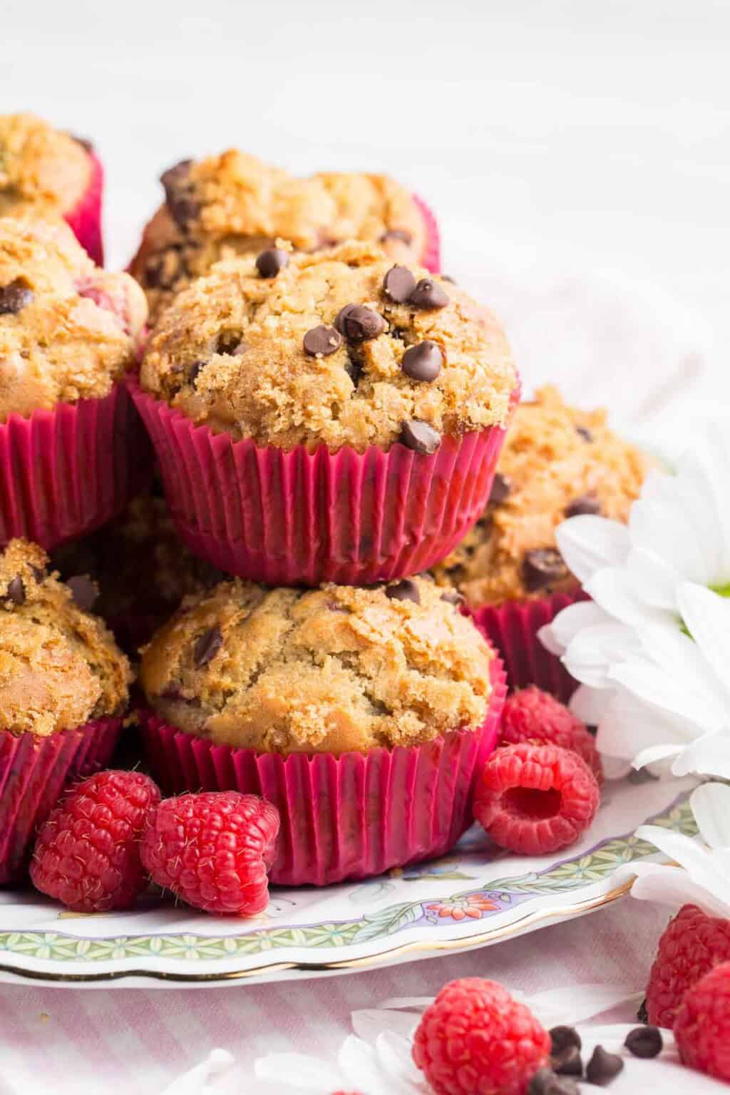 Gluten Free Raspberry Muffins | Cupcakes & Kale Chips