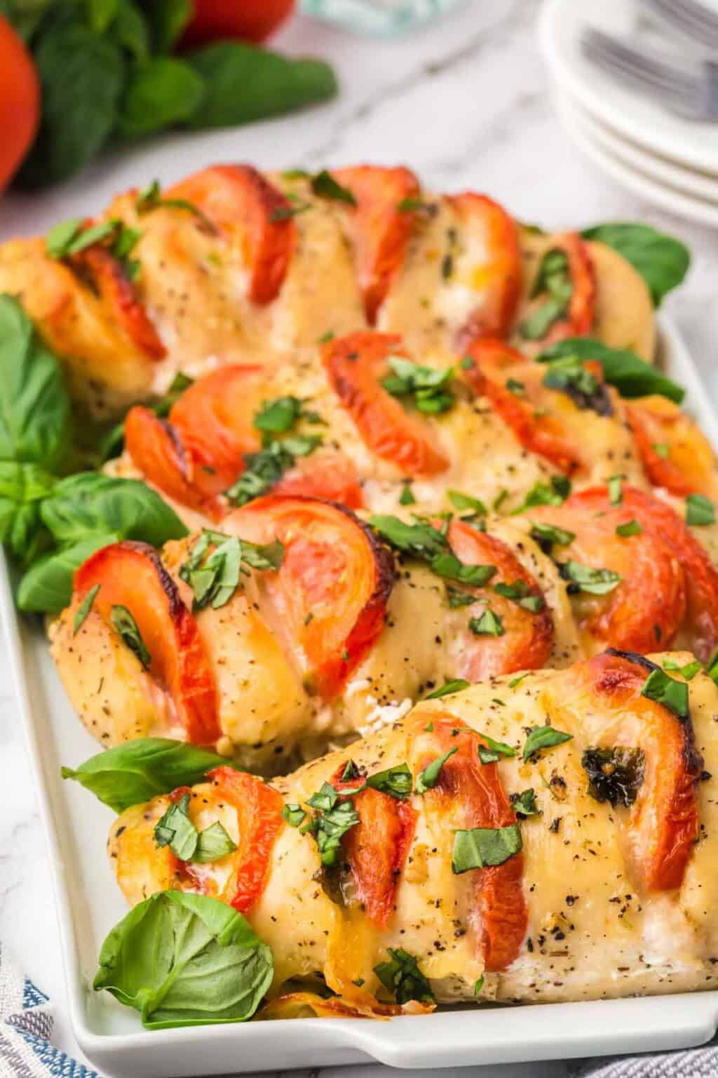 Hasselback Chicken Caprese | Cupcakes & Kale Chips