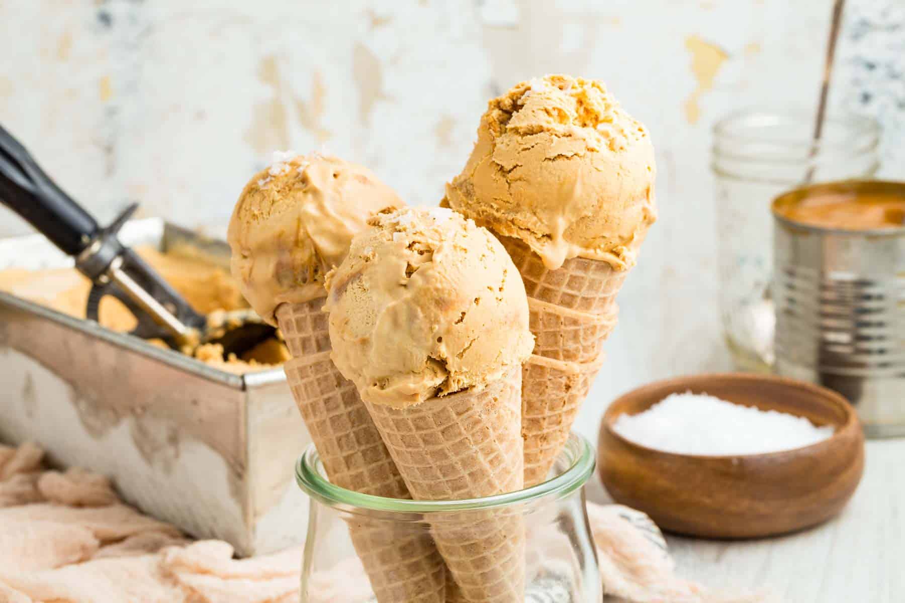 No-Churn Dulce De Leche Ice Cream | Cupcakes & Kale Chips