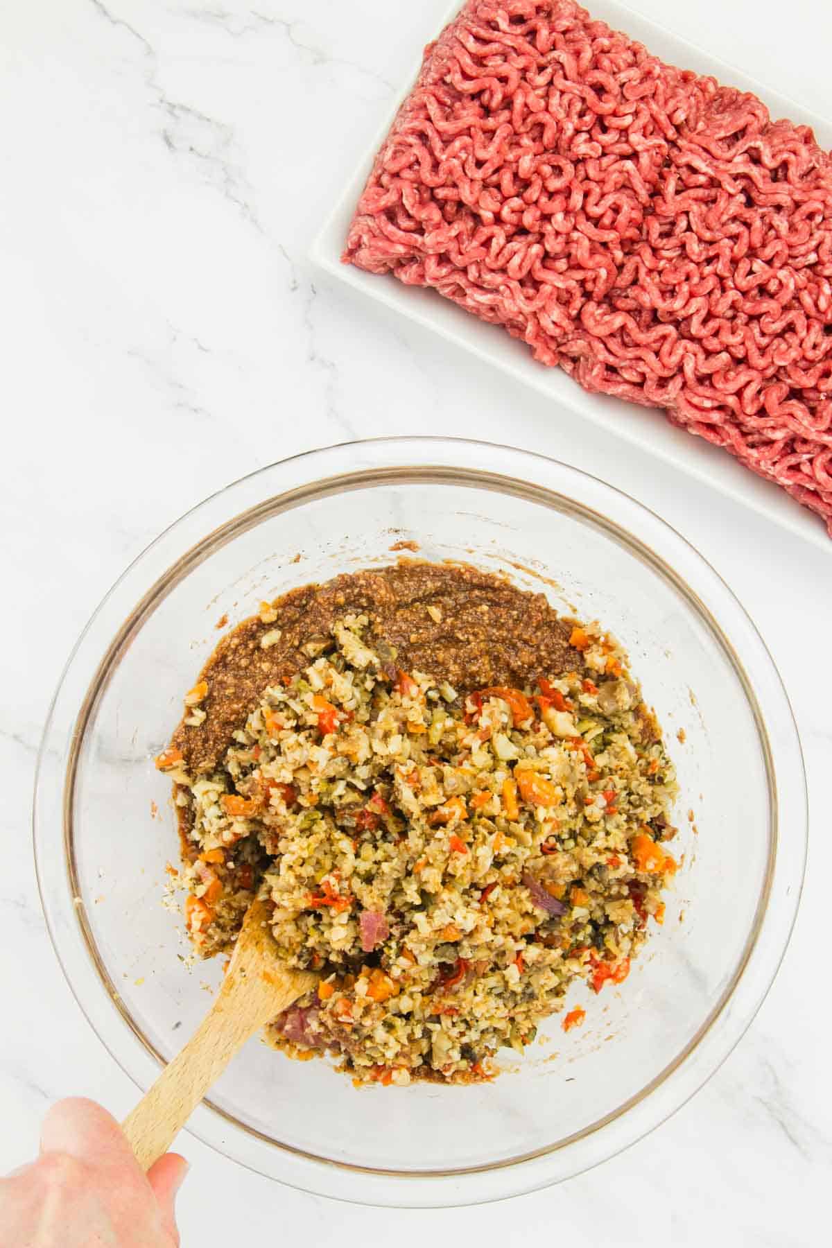 Roasted Vegetable Balsamic Meatloaf | Cupcakes & Kale Chips