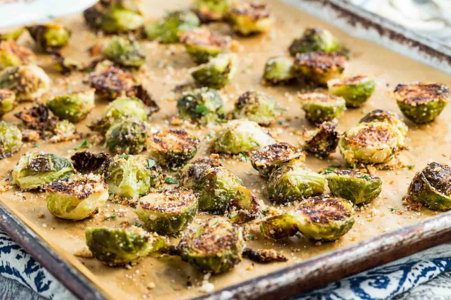 Parmesan Roasted Brussels Sprouts | Cupcakes & Kale Chips