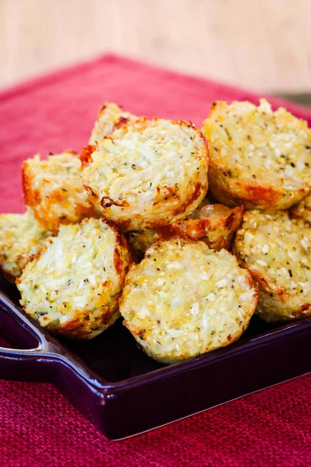 Mozzarella Cauliflower Tots | Cupcakes & Kale Chips