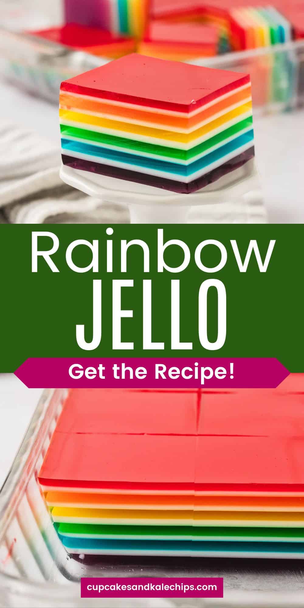 Rainbow Jello | Cupcakes & Kale Chips
