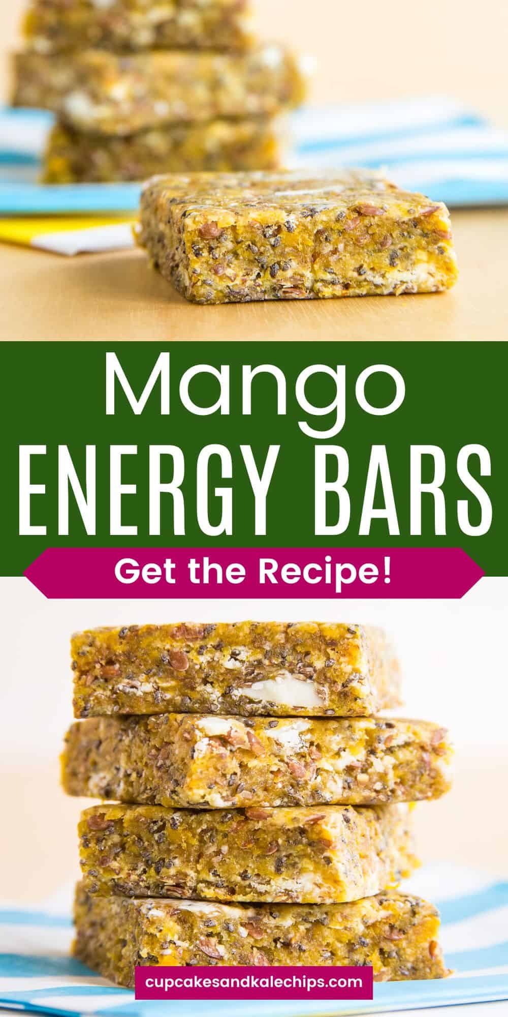 No-Bake Mango Energy Bars | Cupcakes & Kale Chips