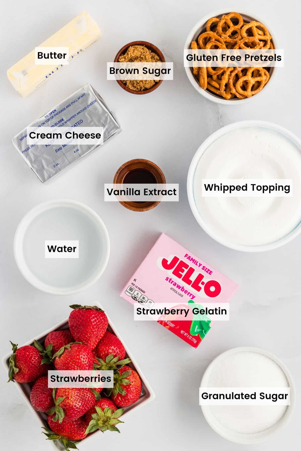 Strawberry Pretzel Salad (Gluten Free) l Cupcakes & Kale Chips